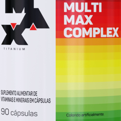 Multimax Complex Max Titanium - 90 cápsulas - O2 Nutrição